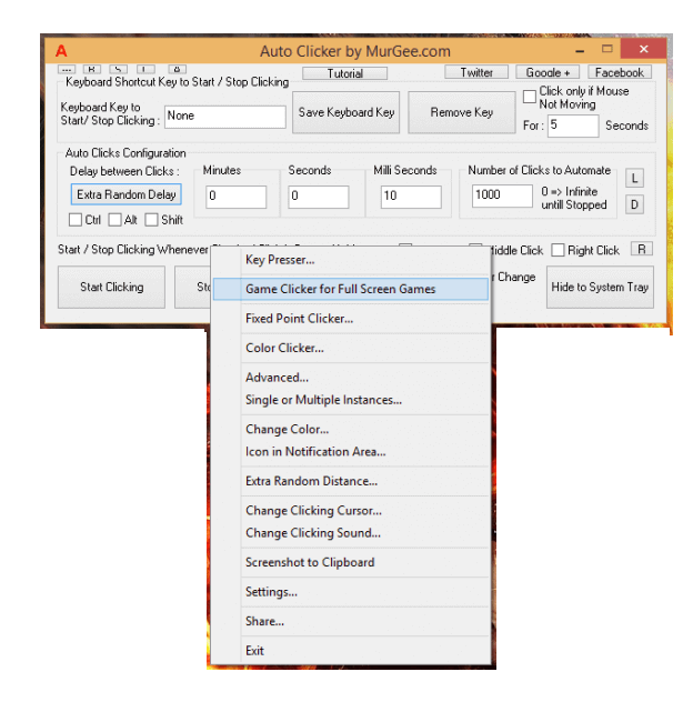 Auto Clicker not working in Game