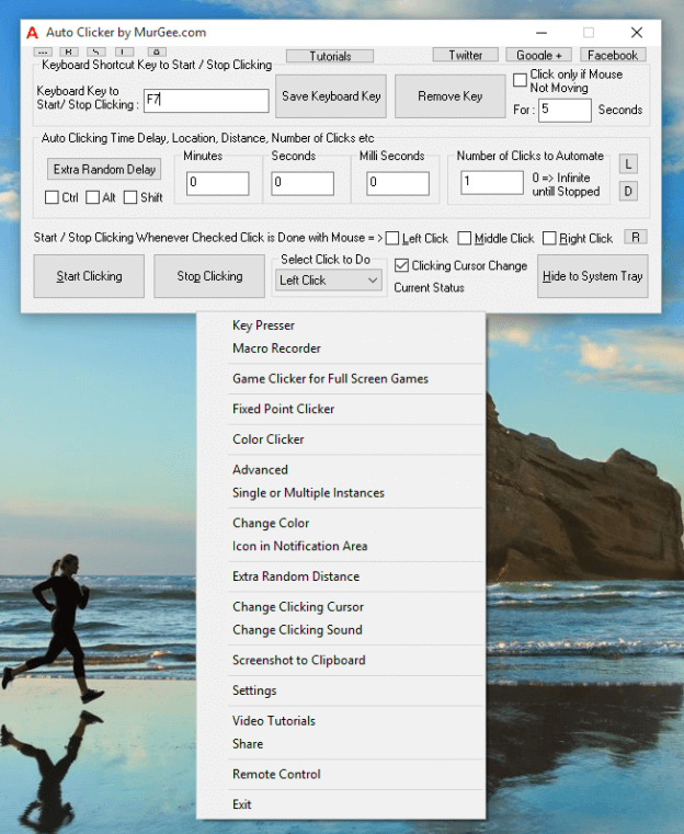 Auto Click By Holding Keyboard Key